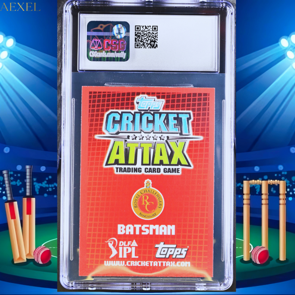 Virat Kohli Topps Cricket Attax 2012 CGC Graded 8.5 Gold Foil Man of ...