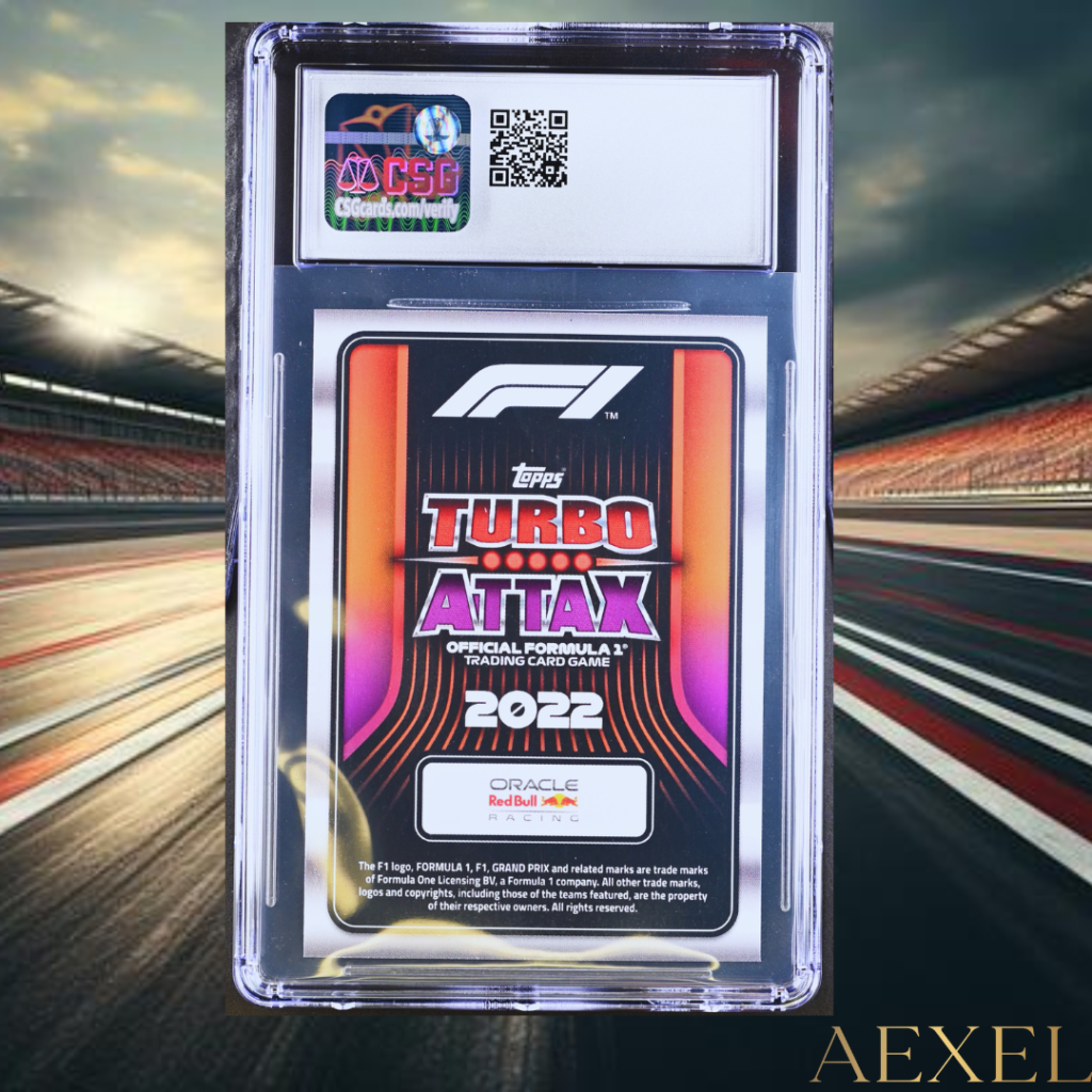 MAx Verstappen Dutch Orange Limited F1 Turbo Attax 2022 CGC 9.5 Top Pop ...