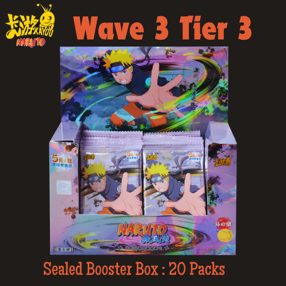 Kayou Naruto Wave 3 Tier 3 Sealed Booster Box – Aexel.in