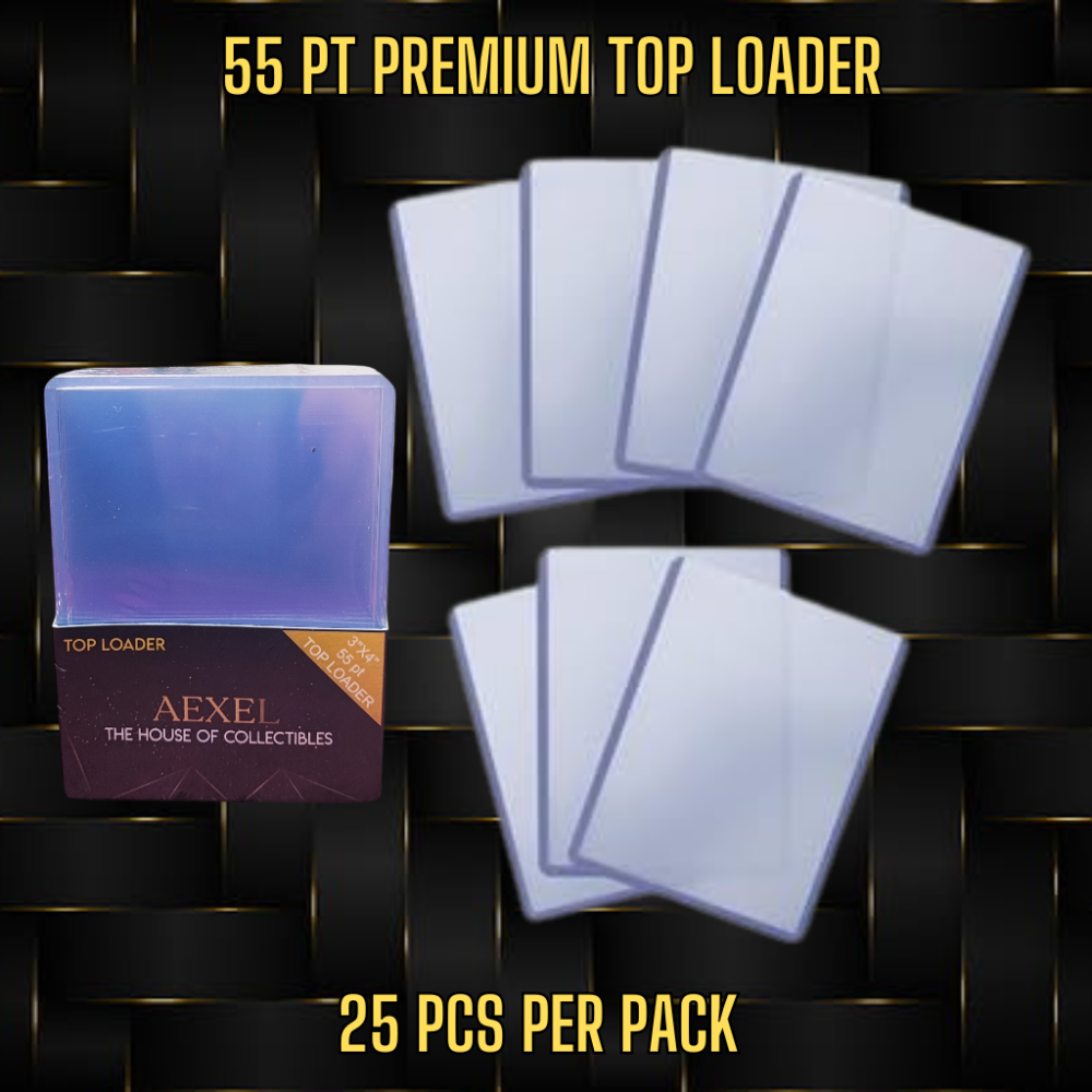 Aexel Top Loaders 55Pt 3×4 Ultra Clear Toploader for Trading Cards ...