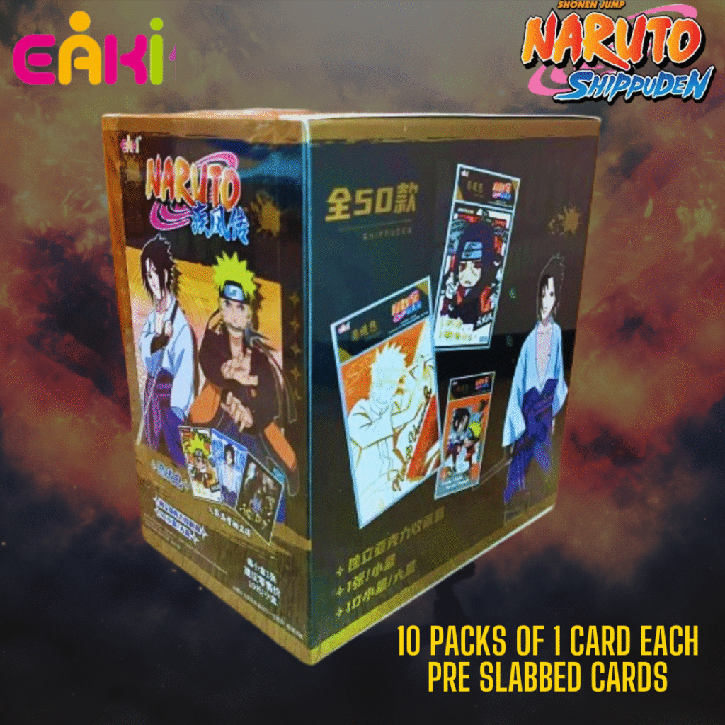 EAKI NARUTO SHIPPUDEN Hobby box 10 Packs of 1 Slabbed Card Each ...