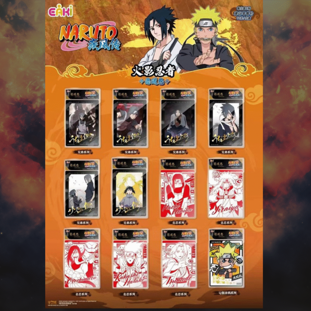 EAKI NARUTO SHIPPUDEN Hobby box 10 Packs of 1 Slabbed Card Each ...