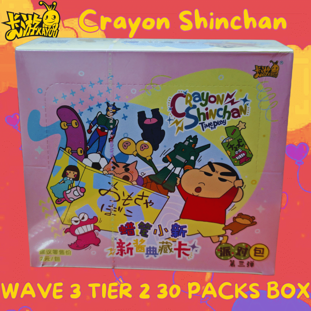 Kayou Shinchan Wave 3 Tier 2 Booster Box 30 Packs of 5 Cards Each ...